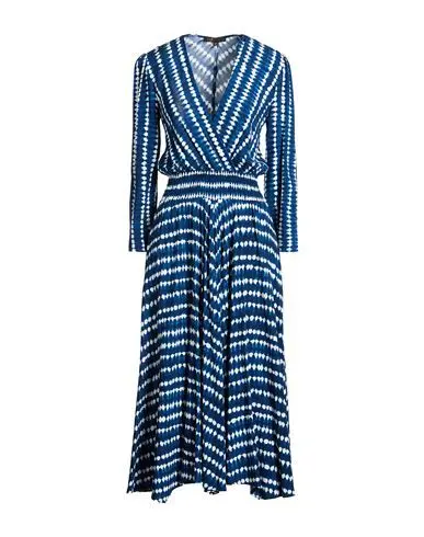 Maje Midi Dress With Wrap Effect And Gathered Waist