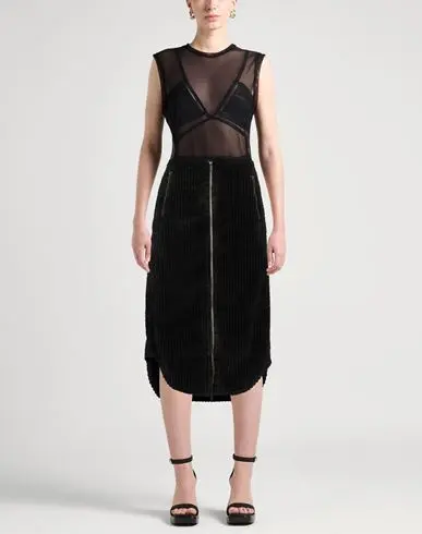 DIESEL® Midi Corduroy Asymmetric Skirt