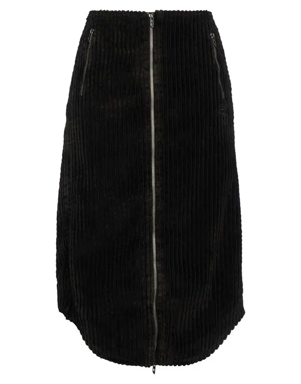 DIESEL® Midi Corduroy Asymmetric Skirt