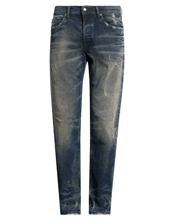 DIESEL® Cotton Elastane Tapered Jeans - Blue