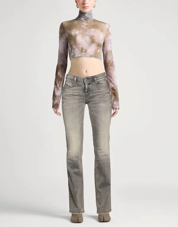 DIESEL® Boot-cut Jeans In Stretchy Cotton With Colored Wash - Grey