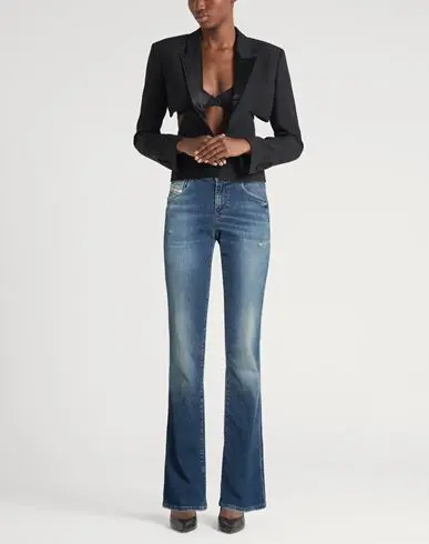 DIESEL® Cotton And Elastane Boot-cut Jeans - Blue