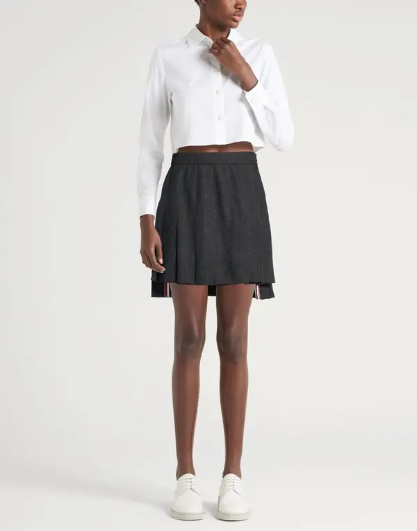 Thom Browne Mini Pleated Wool Skirt
