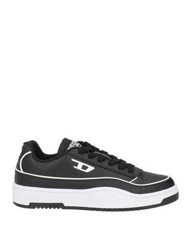 DIESEL® Cow Leather Sneakers - Black