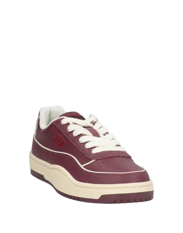 DIESEL® Pebbled Leather Low-top Sneakers