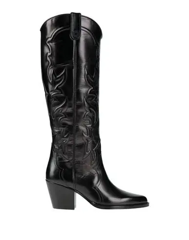 Maje Leather Cowboy Boots