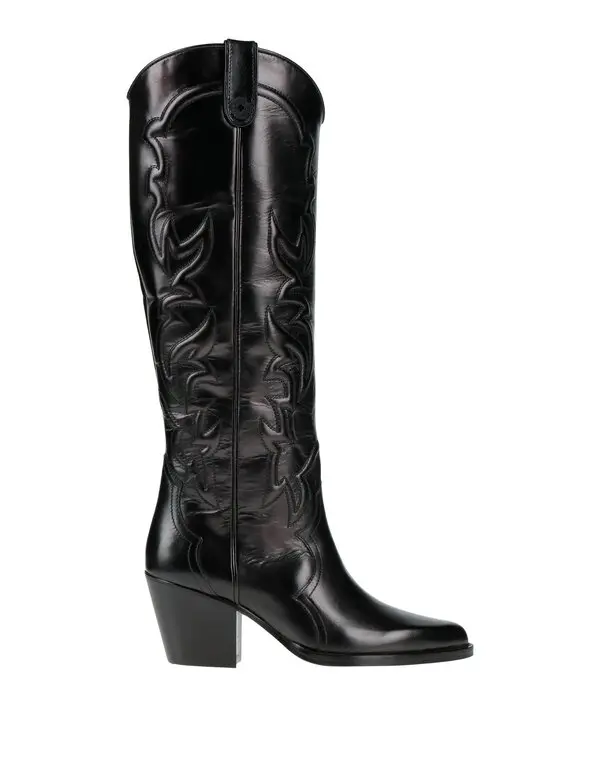 Maje Leather Cowboy Boots