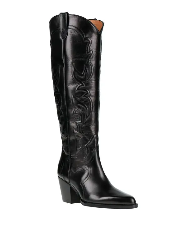 Maje Leather Cowboy Boots