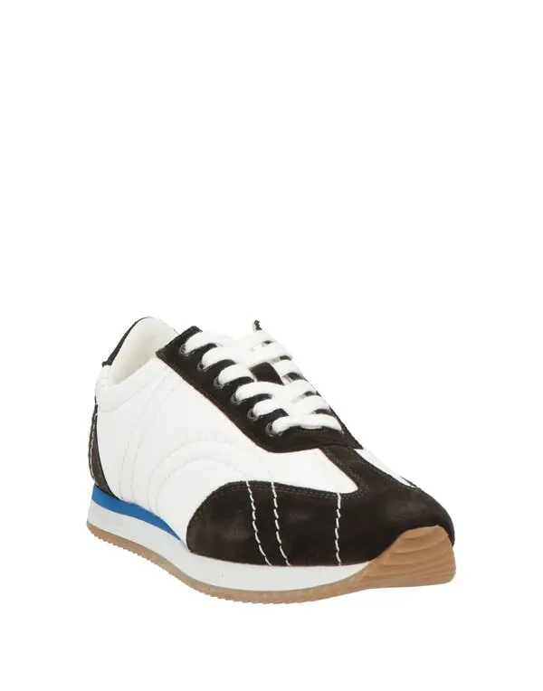 TOTEME Leather And Textile Low-top Sneakers - Brown