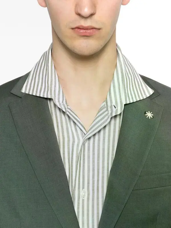 MANUEL RITZ Buttoned Suit - Green