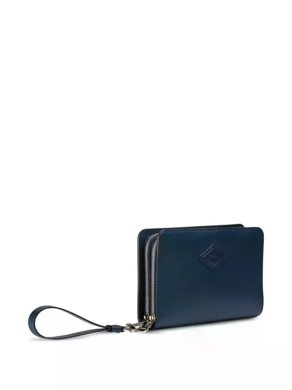 DOUCAL'S Palmellato Leather Double-zip Wallet