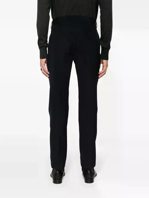 Givenchy Wool Tailored Trousers - Blue