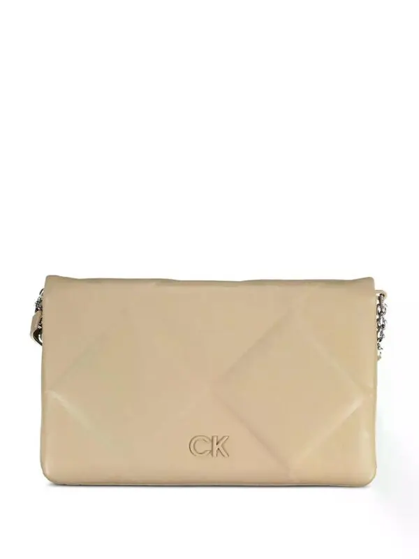 Calvin Klein Quilted Shoulder Bag With Logo Lettering