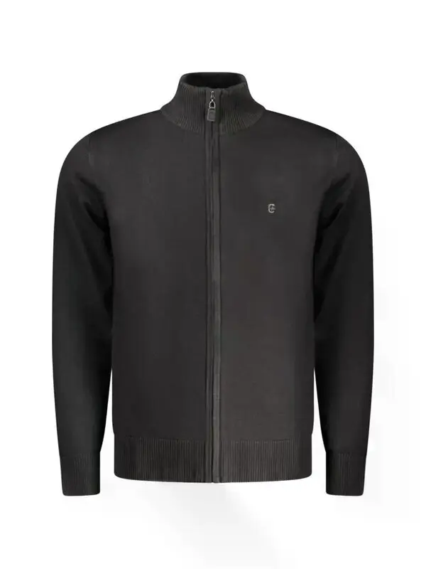 COVERI MOVING Zip-up Fine-knit Cardigan