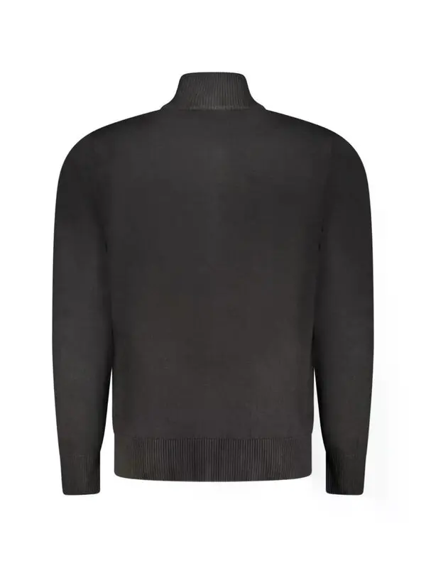 COVERI MOVING Zip-up Fine-knit Cardigan