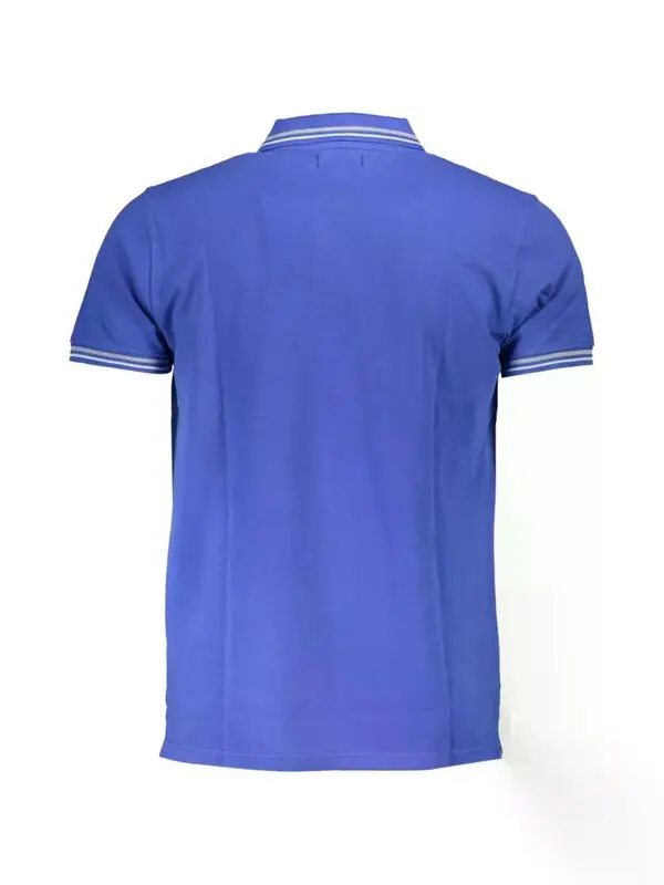 Roberto Cavalli Contrast-trimmed Piqué Polo Shirt - Blue