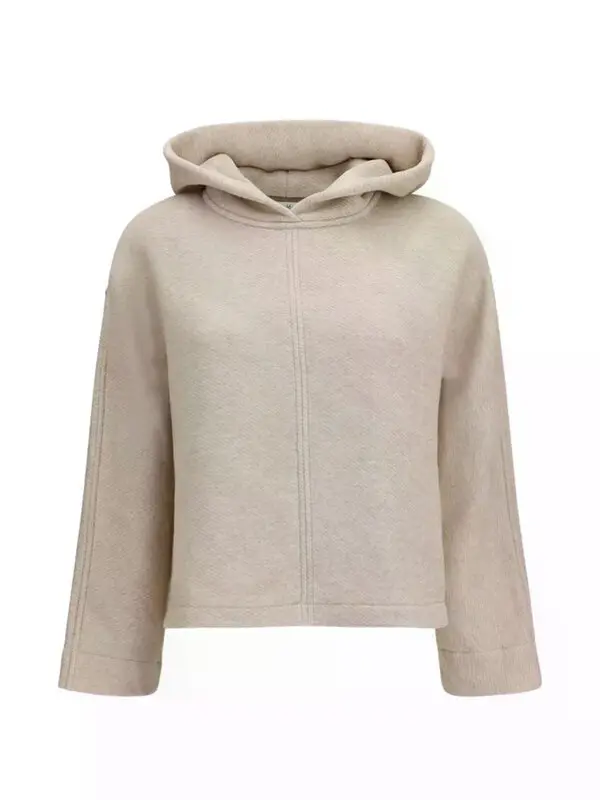 Max Mara Logo Embroidered Hooded Sweater