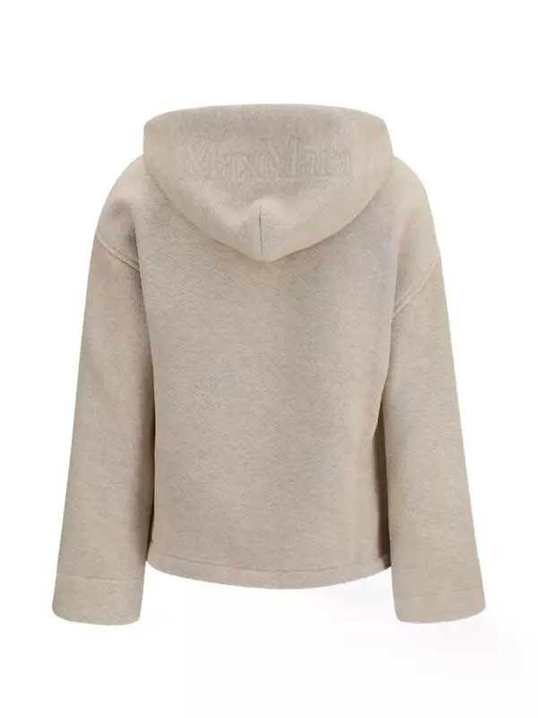 Max Mara Logo Embroidered Hooded Sweater