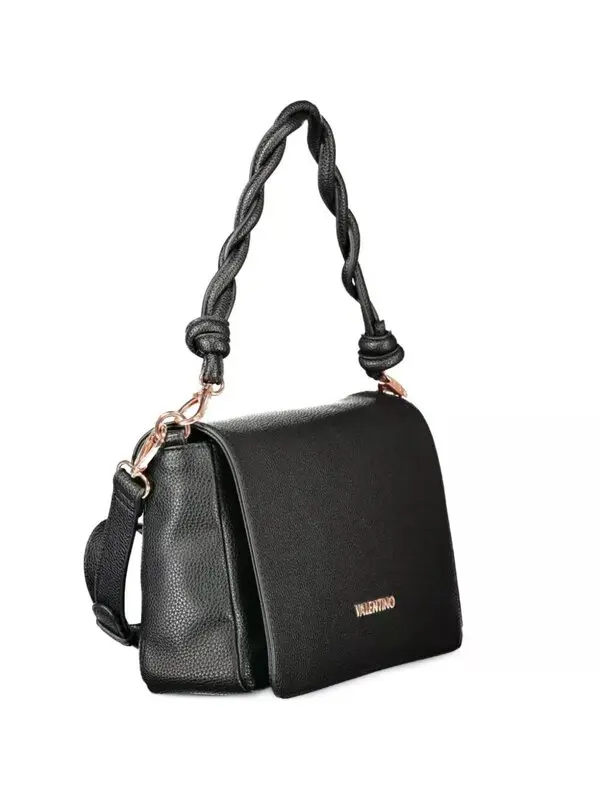 MARIO VALENTINO Pebbled Tote Bag With Braided Handle