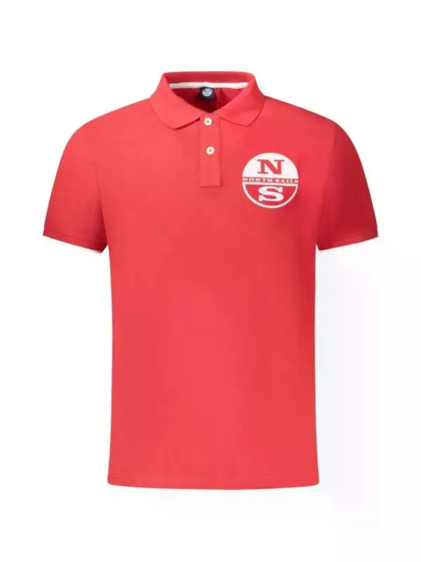 NORTH SAILS Embroidered-logo Pique Polo Shirt - Red