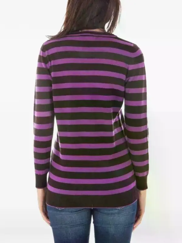 Fred Perry Striped V-neck Sweater