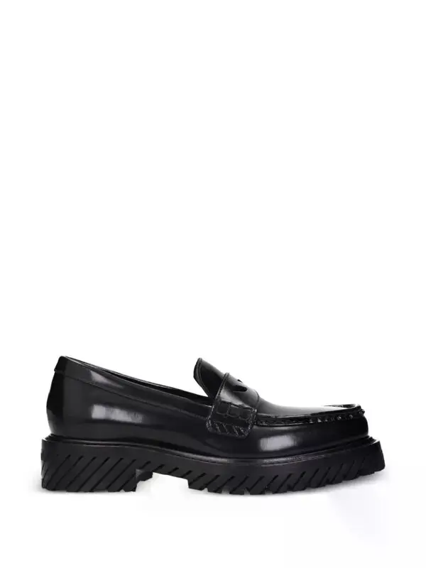Off-White Leather Loafers