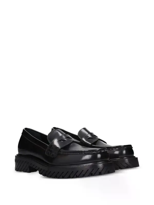Off-White Leather Loafers