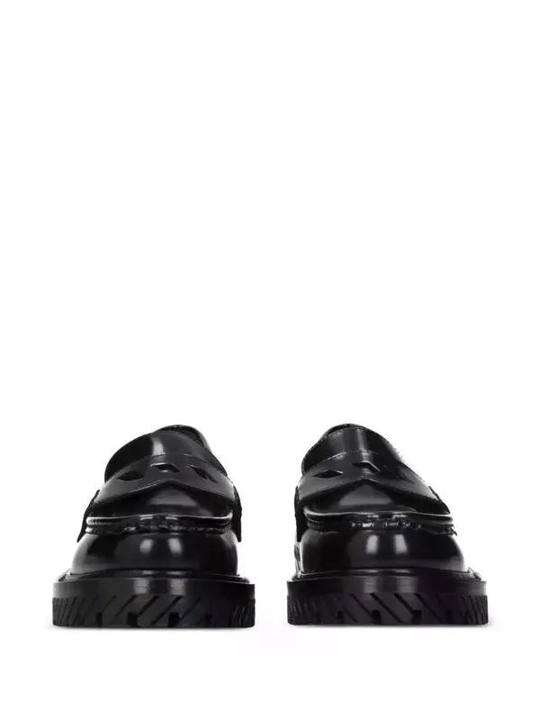 Off-White Leather Loafers