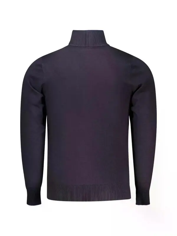 COVERI MOVING Zip-fastening Fine-knit Sweater