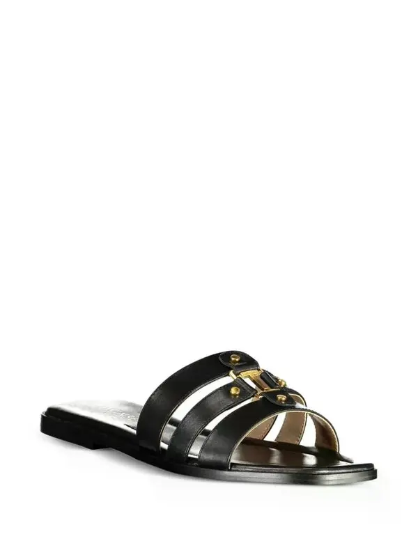 TWINSET Leather Flat Sandals