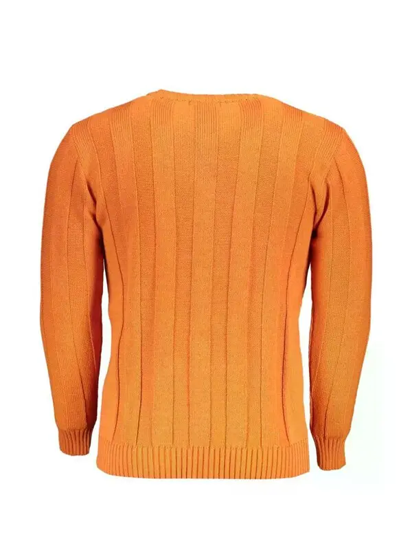 U.S. Grand Ribbed-knit Crew-neck Sweater