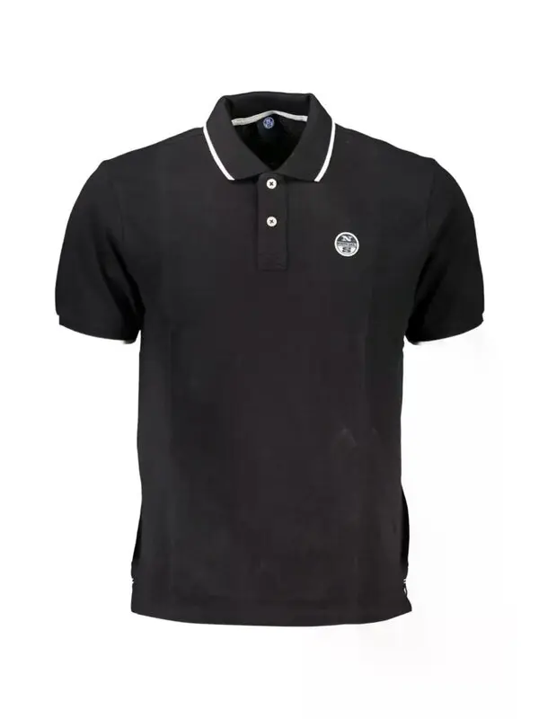 NORTH SAILS Logo-patch Polo Shirt - Black