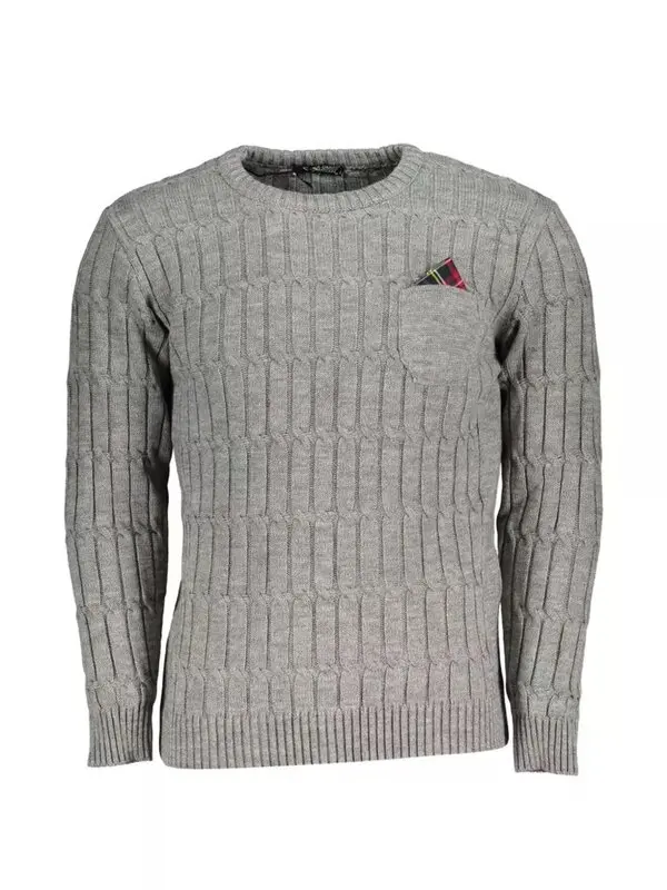 U.S. Grand Patch-pocket Cable-knit Sweater
