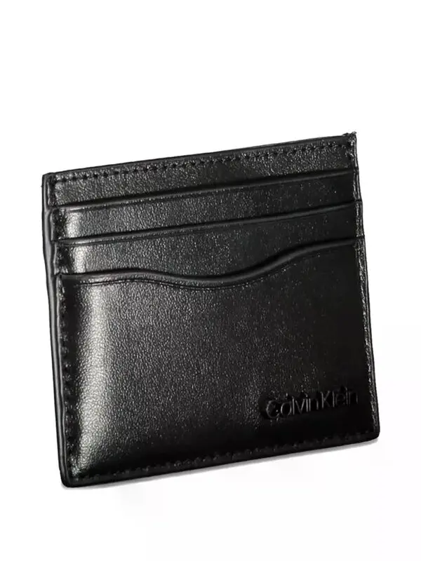 Calvin Klein Embossed-logo Leather Card Holder