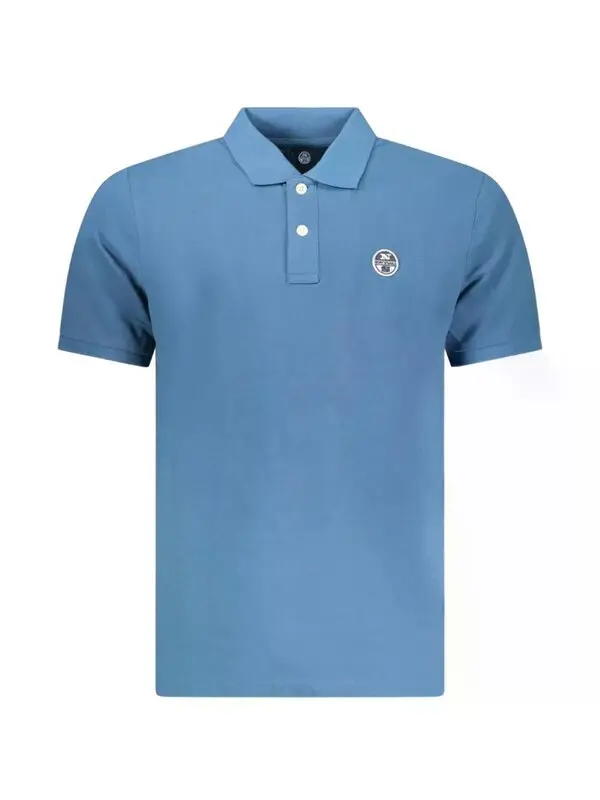 NORTH SAILS Logo-patch Cotton Polo Shirt - Blue