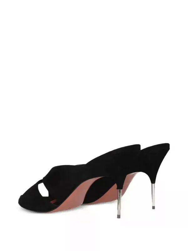 Amina Muaddi Open Toe Heeled Mules