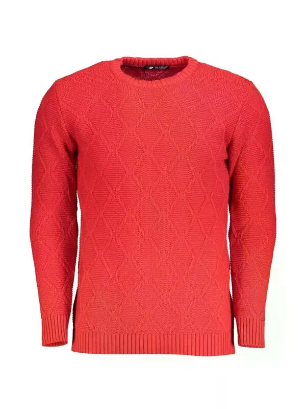 U.S. Grand Diamond-knit Cotton Sweater