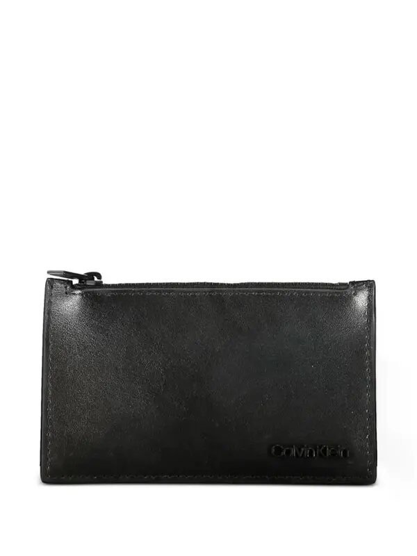Calvin Klein Logo-debossed Leather Wallet