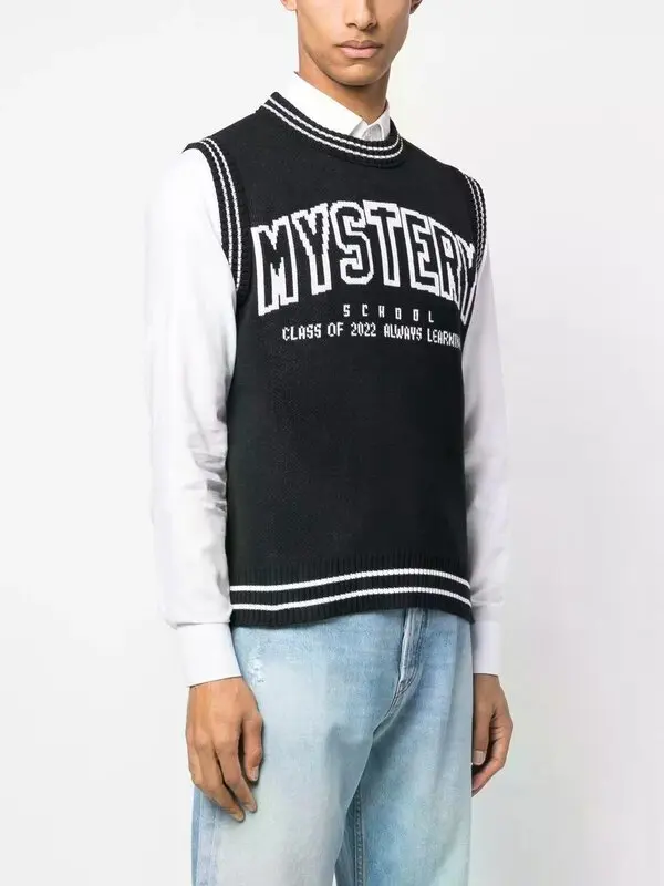 MSFTS Intarsia-knit Logo Vest