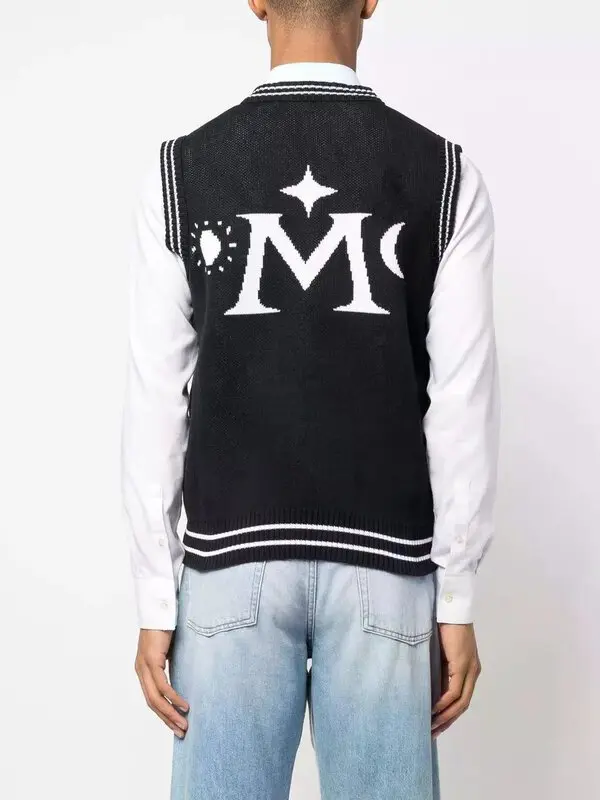 MSFTS Intarsia-knit Logo Vest