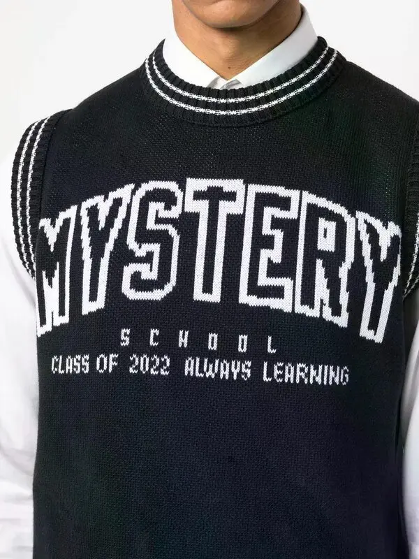 MSFTS Intarsia-knit Logo Vest