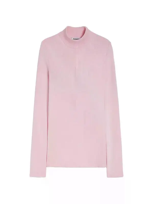 JIL SANDER Ribbed Mock-neck Sweater