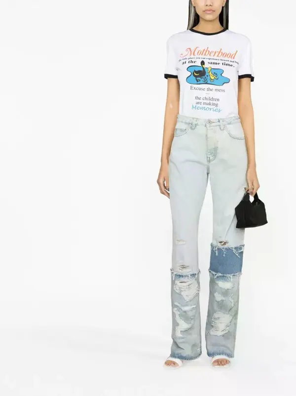 Heron Preston Patchwork Straight-leg Jeans