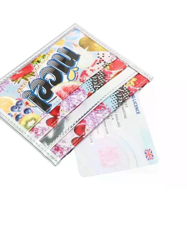 Martine Rose Fruit-print Logo-print Card Holder