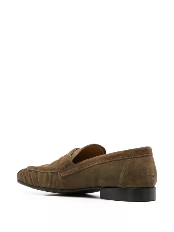 LEQARANT Suede Penny Loafers
