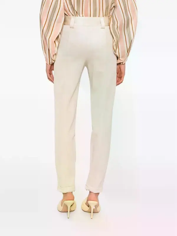 Chloé Satin-finish Trousers With D-ring