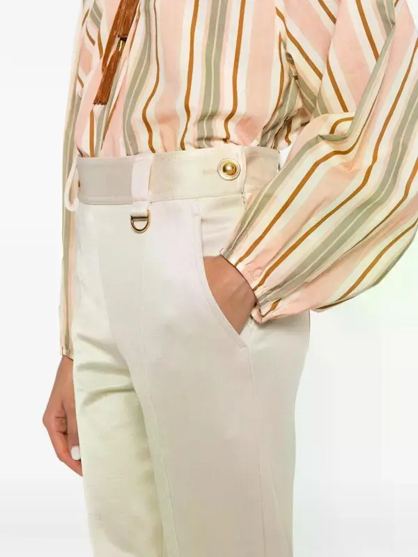 Chloé Satin-finish Trousers With D-ring
