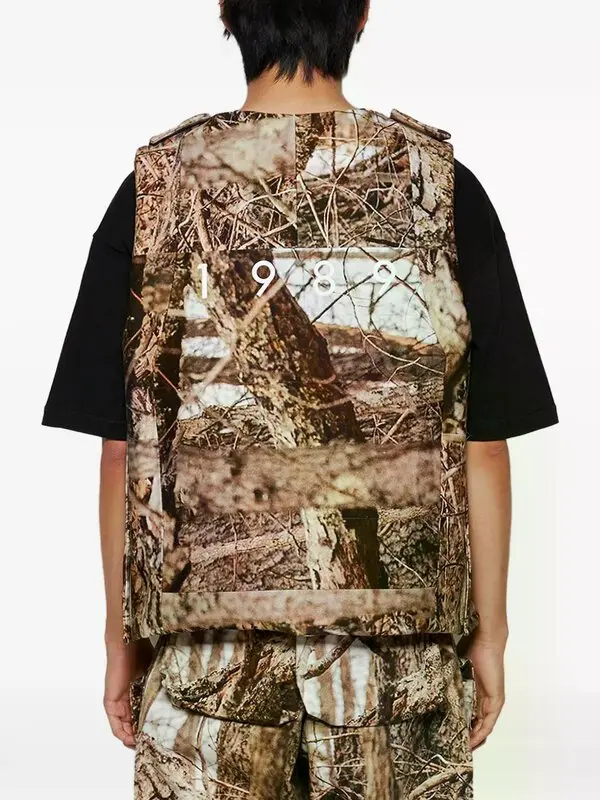 1989 STUDIO Camouflage-pattern Vest