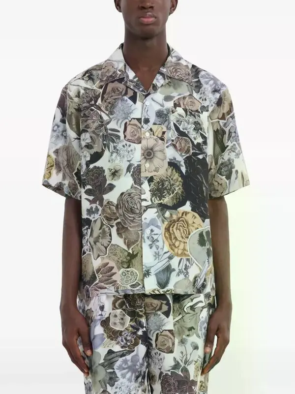 Marni Floral-print Silk Shirt