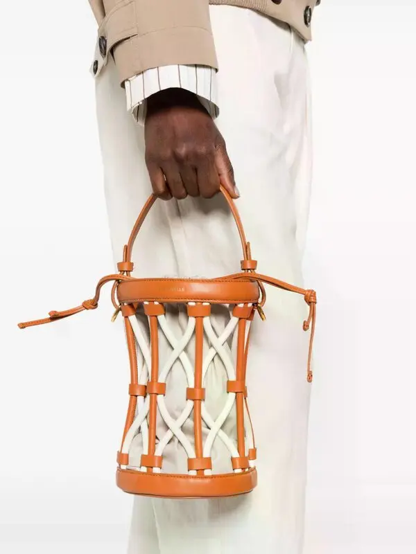 COCCINELLE Leather-detail Bucket Bag - Brown